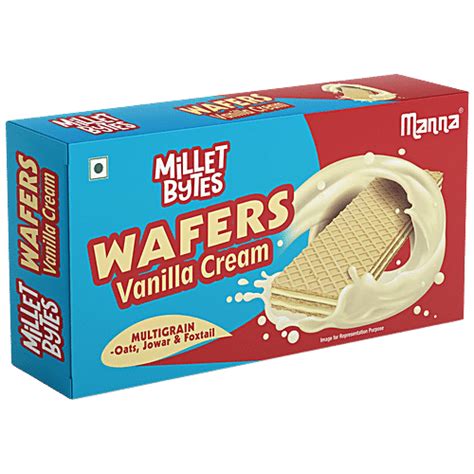 Buy Manna Millet Bytes Multigrain Wafers Vanilla Cream Online At