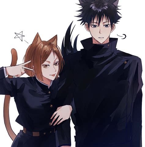 Fushiguro Megumi And Kugisaki Nobara Jujutsu Kaisen Drawn By Matchi Ginger Danbooru