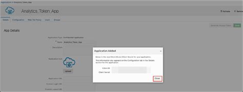 Create A Confidential Application To Generate Access Tokens Idcs