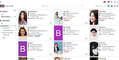 Odoo Employés Module Odoo Erp Captivea