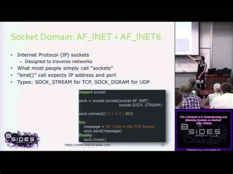 Conference Talks Talk Put A Socket In It Understanding And Attacking Sockets On Android From
