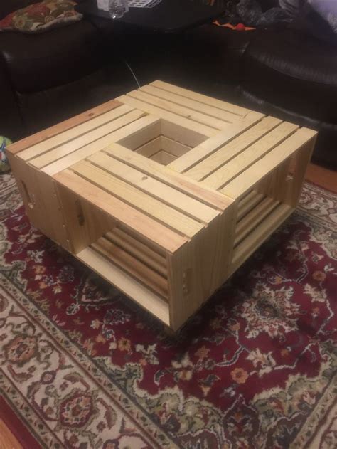 wooden box center table design