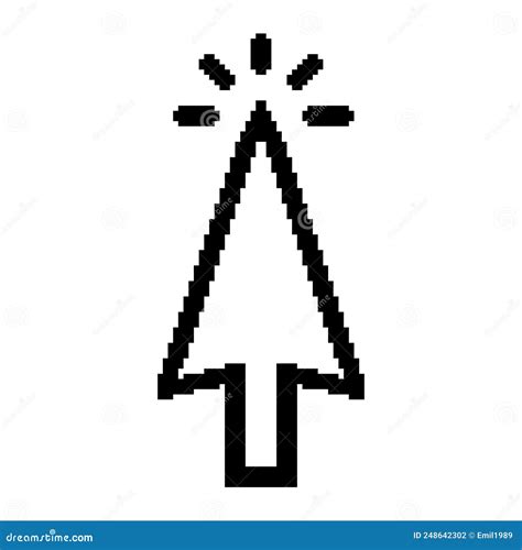 Pixel Cursor Arrow Icon Symbol Vector Stock Illustration Illustration Of Graphic Choose