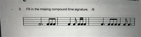 fill in the missing rest value in compound time