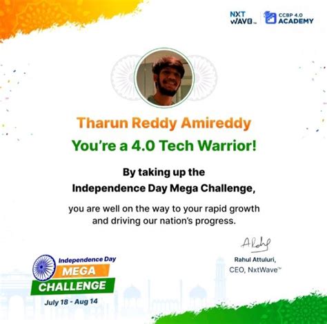 Tharun Reddy On Linkedin Nxtwave Ccbpacademy