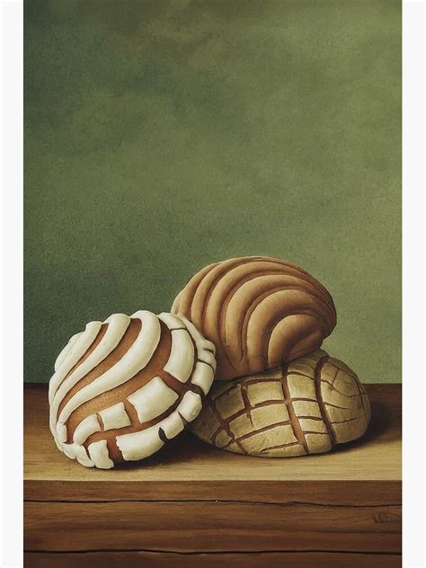 Conchas Still Life Art Print Mexican Concha Drawing Concha