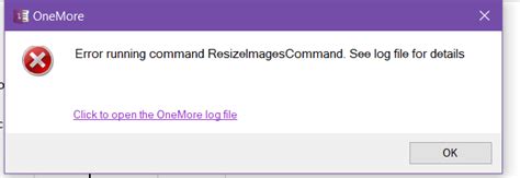 Resize Image Command Error When No Images Are Slect Issue Stevencohn OneMore GitHub