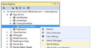 Visual Studio 2022 Remote Profilling From VS2022 On Azure WebApp