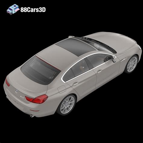 Bmw 6 Series 640i F06 3d Model Gran Coupe Luxury Sport Fastback