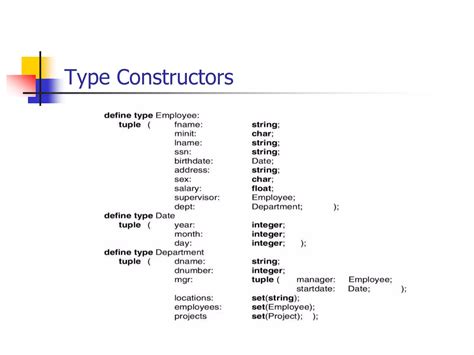 Type Constructor Pptx