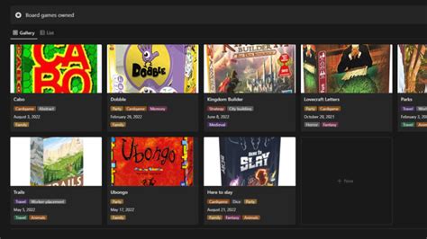 Notion Board Game Tracker Template Techdeo Tech Lifestyle More