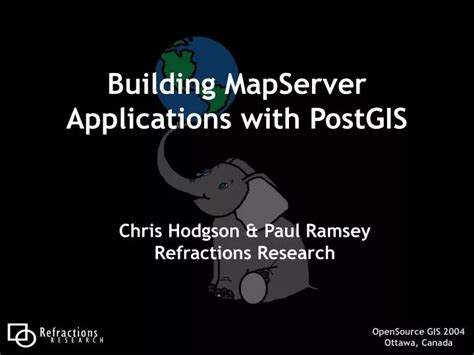 PPT Building MapServer Applications With PostGIS PowerPoint Presentation ID