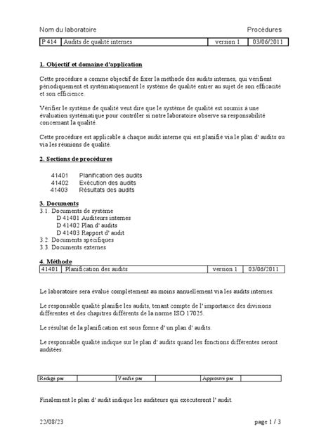 Exemple Procedure Pdf