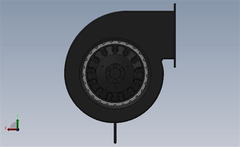 单进风前倾式蜗壳离心风机YWFF150 YWFF2E150 SOLIDWORKS 2018 模型图纸下载 懒石网