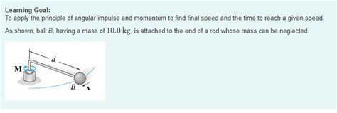 Solved Learning Goal To Apply The Principle Of Angular Chegg