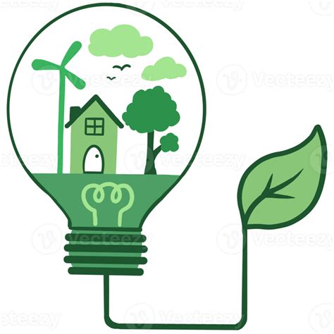 The Bulb For Energy Saving 27990650 Png