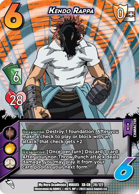 Kendo Rappa Xr Ch Universus My Hero Academia Undaunted Raid Universus