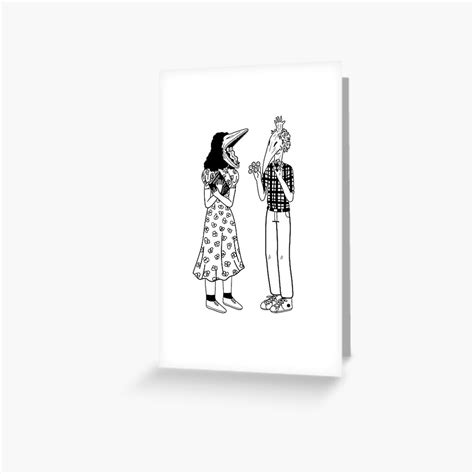 Beetlejuice Couple Barbara And Adam Maitland Greeting Card By Omnishamblesart Redbubble