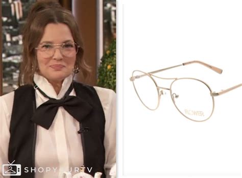 Drew Barrymore Show April 2024 Drew Barrymores Gold Aviator Eye