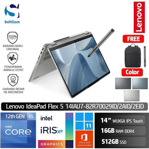 Promo Lenovo Ideapad Flex I Id Aid Eid Laptop In Core I U Gb Gb Ssd Wuxga