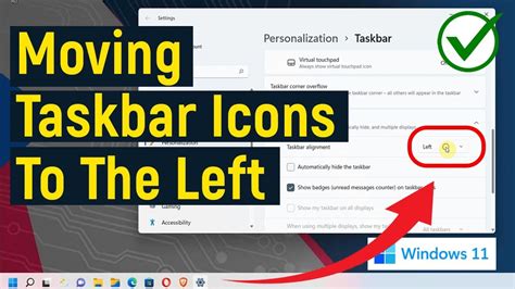 How To Align Left Center Taskbar Icons In Windows YouTube