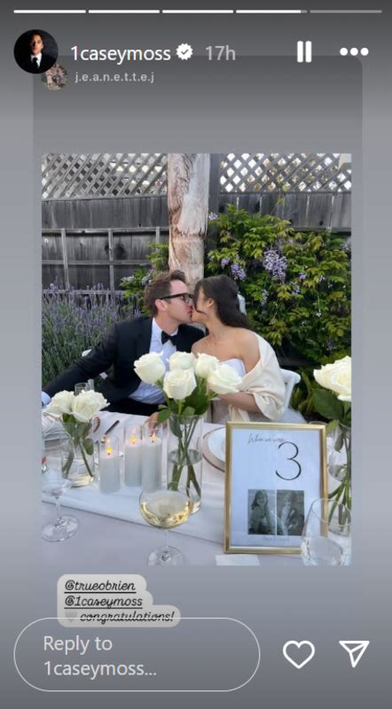 Days Of Our Lives Casey Moss Marries Former Co Star True Obrien