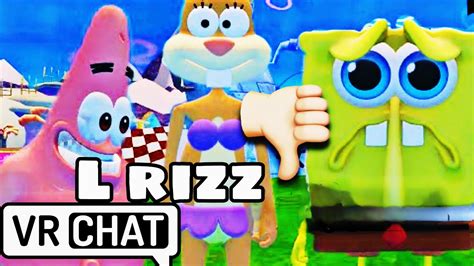 Spongebobs Rizz Gone Wrong Spongebob Vrchat Funny Moments Youtube