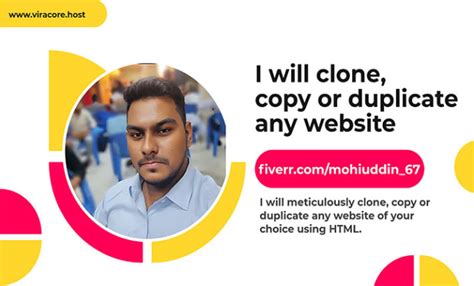 clone copy or duplicate any website in html by mohiuddin 67 fiverr