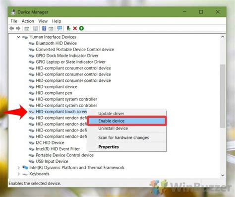 How To Enable Or Disable A Touchscreen On Windows 10 Winbuzzer How To Enable Or Disable A Touchscreen On Windows 10 Winbuzzer
