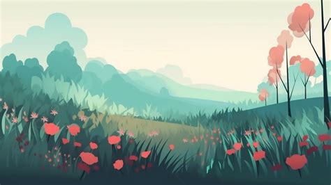 Grass Sky White Clouds Trees Grass Background Grassland Tree Large Grass Field Background