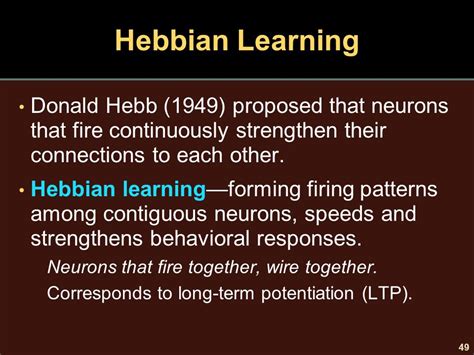 Exams And Me Hebbian Learning