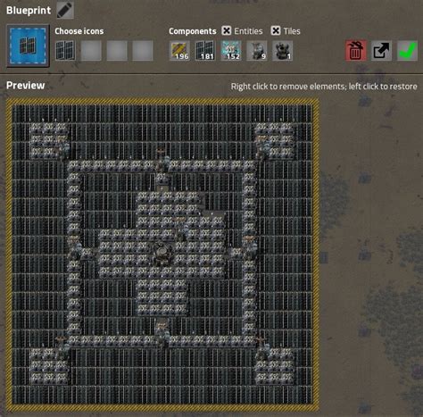 152 181 ~0 83978 0 15 X Accumulator Solar Panel Layout With Roboport And Walking Space R