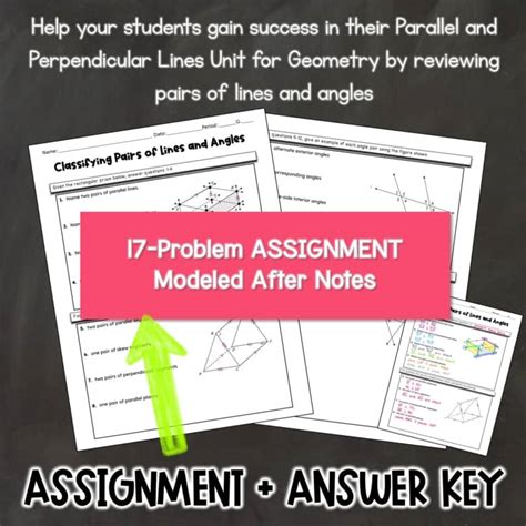 Classifying Pairs Of Lines And Angles High Babe Geometry Curriculum