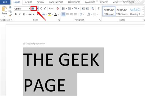 How To Make The Font Size Bigger Than Points In Microsoft Word