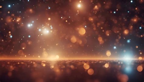 Premium Photo Glowing Particles And Bokeh Background Defocused Lights