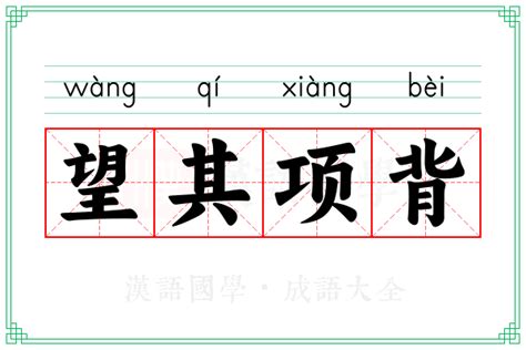 望其项背的意思 成语望其项背的解释 汉语国学