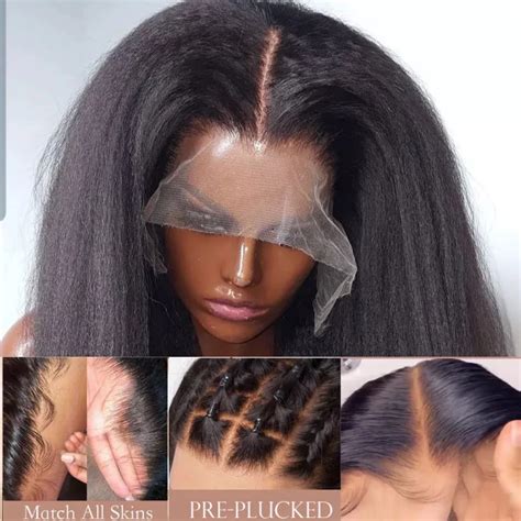 360 Full Frontal Lace Hd Human Hair Wigs 13x6 Lace Yaki