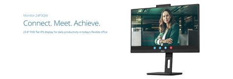 AOC Frameless Flat Monitor FHD IPS Display Hz Refresh Rate Adaptive Sync Technology