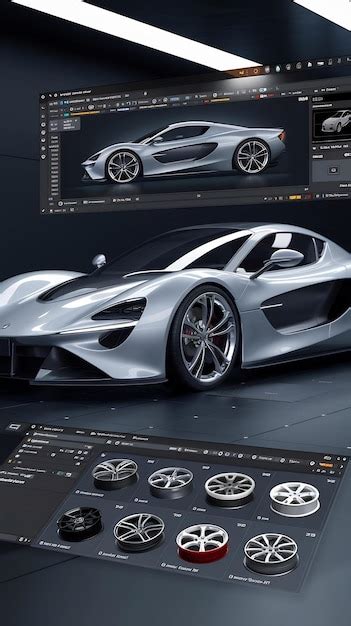 Light Interface Mockup Of Professional Cad Computer Software With Edit Of Project Of A Modern