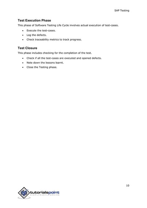 Sap Testing Tutorial PDF