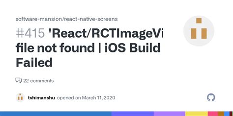 Reactrctimageviewh File Not Found Ios Build Failed · Issue 415
