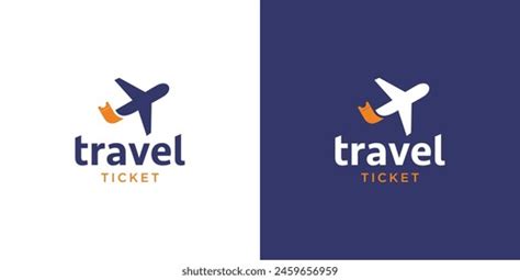 Travel Ticket Logo Design Airplane Logo Stock Vector Royalty Free 2459656959 Shutterstock