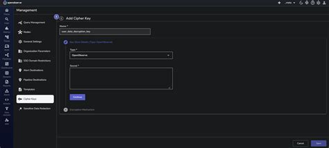 Use Cipher Keys To Decrypt Encrypted Logs In Openobserve Openobserve Documentation