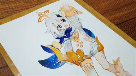 Drawing Paimon Genshin Impact Kuroito Youtube
