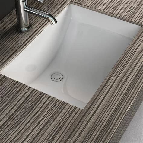 Cantrio Koncepts 21 X 15 Rectangle White Vitreous China Undermount B