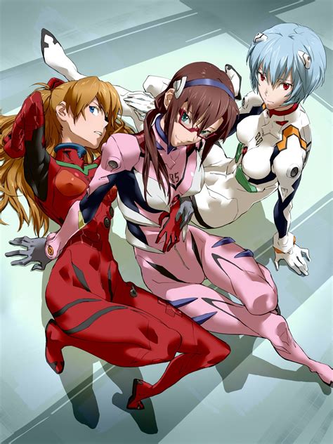 Anime Ayanami Rei Makinami Mari Illustrious Asuka Langley Soryu