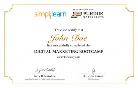 Professional Digital Marketing Bootcamp Chicago Simplilearn