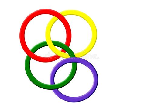 Interlocking Rings Stock Illustrations 1222 Interlocking Rings Stock
