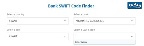 سويفت كود البنك الاهلي المتحد Swift Code الكويت ويكي الكويت