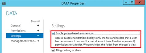 Access Based Enumeration In Windows Server 2012 Jocha Blog